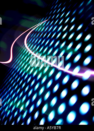 Multi colored Light beams Stock Photo - Alamy