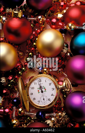 Christmas pocket watch Stock Photo - Alamy