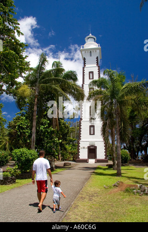Light house at Point Venus, Tahiti. Historic site Stock Photo - Alamy
