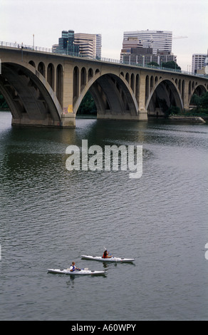 Key Bridge Potomac River Kayaks Georgetown University Washington DC ...