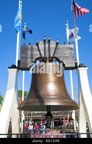 Replica of Liberty Bell outside Hall of Presidents, Liberty Square ...