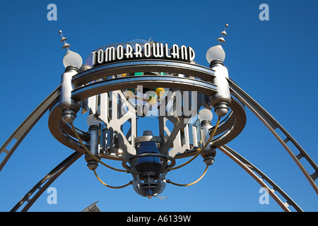 Tomorrowland Sign Above Entrance at Magic Kingdom, Disney World Resort ...