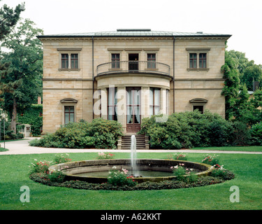 The grave of Richard Wagner and the Villa Wahnfried in Bayreuth Stock ...