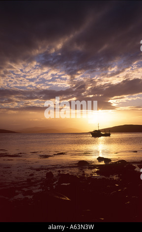 Solway Firth estuary looking across mud flats merse to incoming tide at ...