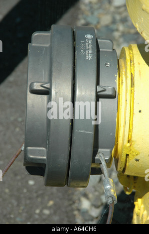 Fire hydrant cap made of rubber or plastic Stock Photo - Alamy
