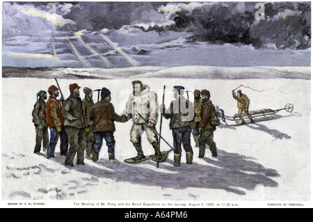 ROBERT PEARY NORTH POLE EXPEDITION (1905-1906). Route. Roosevelt, 1907 ...