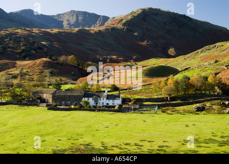 Fell Foot Farm at the foot of Wrynose Fell in the English Lake District ...