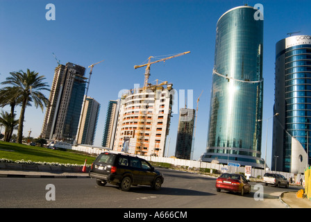Qatar, Doha, skyline Stock Photo - Alamy