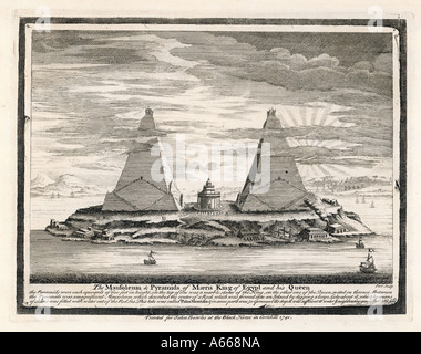 Mausoleum at Halicarnassus, one of the Seven Wonders of the Ancient ...