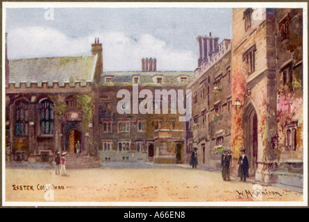 OXFORD/EXETER QUAD 1903 Stock Photo - Alamy