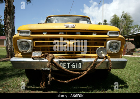 YELLOW FORD RACQ TRUCK HORIZONTAL BAPDB10272 Stock Photo - Alamy