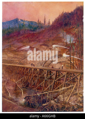 BUILDING TRESTLE VIADUCT Stock Photo - Alamy