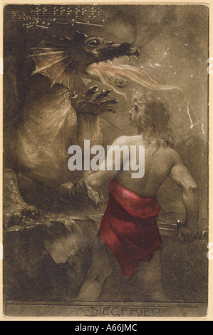 Siegfried and Fafner Stock Photo - Alamy