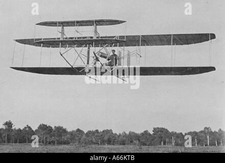 Wilbur Wright Airborne 1908 Stock Photo - Alamy