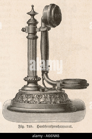 UPRIGHT TELEPHONE 1897 Stock Photo - Alamy