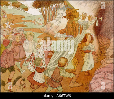 Pied Piper of Hamelin Stock Photo - Alamy