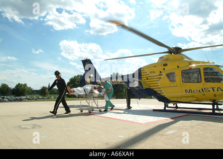 Medstar medivac helicopter Stock Photo - Alamy