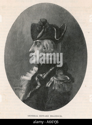 General Edward Braddock, 1695 to 1755. British soldier and commander-in ...