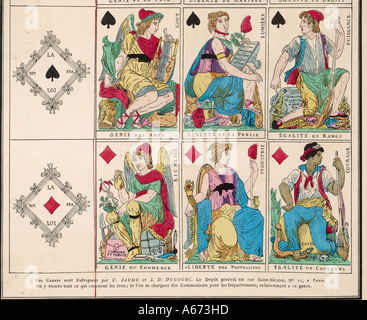 French Revolution Cards Stock Photo - Alamy