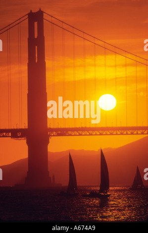 Bridge at Sunset Stock Photo - Alamy