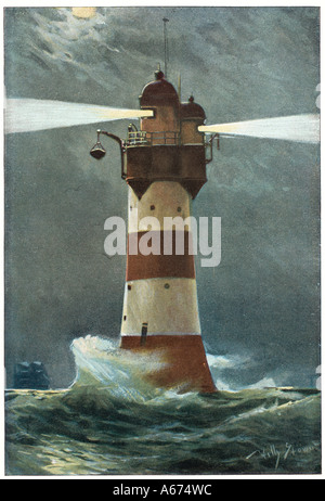Roten Sande Lighthouse Stock Photo - Alamy