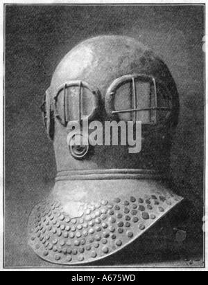 First Diving Helmet Stock Photo - Alamy