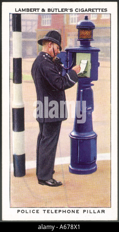 POLICEMAN USES TELEPHONE Stock Photo - Alamy