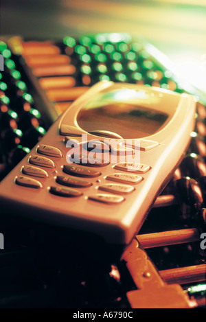 Abacus and Mobile Phone Stock Photo - Alamy