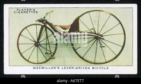 Macmillan's lever-driven bicycle is the first to be fitted with a drive ...