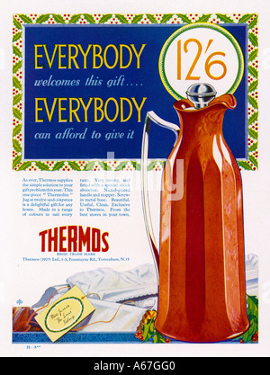 THERMOS FLASK ADVERT Stock Photo - Alamy