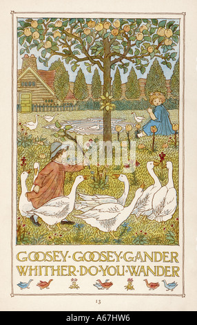 Goosey Goosey Gander Stock Photo - Alamy