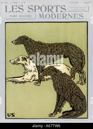 Deerhounds on Cover Stock Photo - Alamy