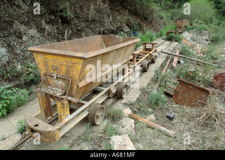 Mine car at Disused Gold mine Barberton Mpumalanga Province South ...