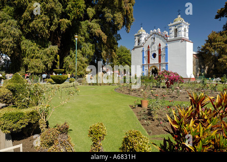 Church at the Arbol de Tule, tree of Tule, Santa Maria del Tule, Oaxaca ...