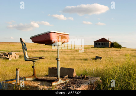 Ghost Town of Charbonneau, North Dakota Stock Photo - Alamy