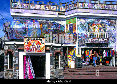 Colorful shops in Provincetown, Cape Cod, Massachusetts, USA Stock ...