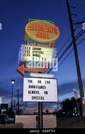 Alligator Grille - Austin, TX Stock Photo - Alamy