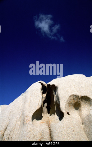 Wind Swept Granite Rock Formations North Coast Sardinia Stock Photo - Alamy