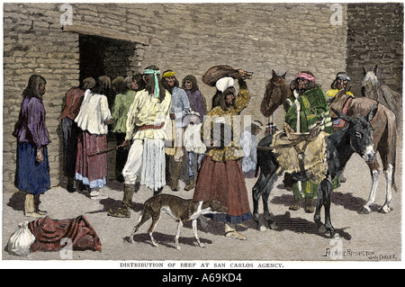 The San Carlos Apache Indian Reservation, in southeastern Arizona Stock ...