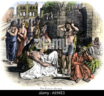 Black Death, Medieval Bubonic Plague, 1864 Stock Photo - Alamy