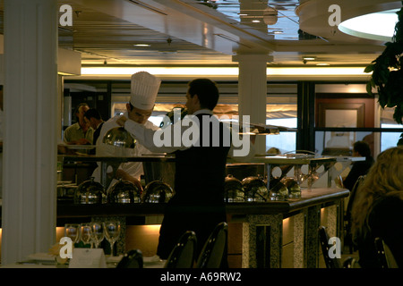 Menu of the Restaurant of the Ferry Bretagne Brittany Ferries Stock ...