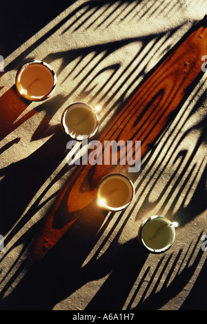 STILL LIFE OF DIWALI LAMPS IN SHAPE OF Stock Photo - Alamy