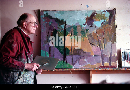 Lord Haig of Bemersyde Painting one of his landscapes Stock Photo - Alamy