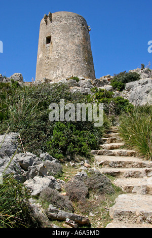 Mallorca, watchtower Albercutx at Port de Pollenca Stock Photo - Alamy