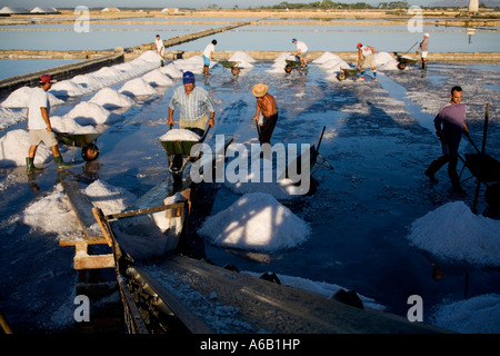 Salt mine Mozia Trapani Sicily Italy Stock Photo - Alamy