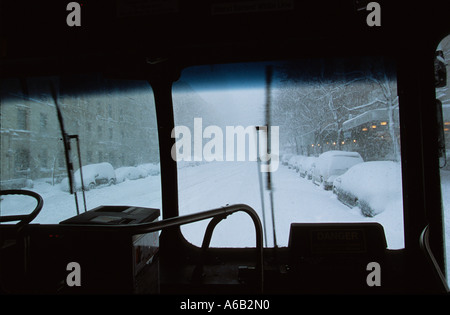 Interior of Bus, New York City USA Stock Photo - Alamy