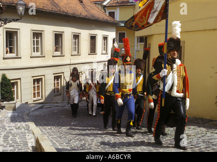 Bratislava Guard in traditional costume Slovak Republic Stock Photo - Alamy