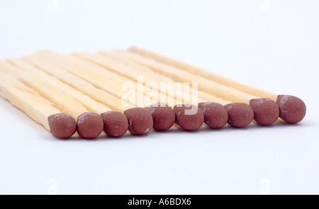 Long matches with red phosphor heads in box, UK Stock Photo - Alamy