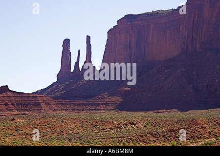 Three Sisters Rock Formation, Arches National Park, Moab, Utah Stock ...