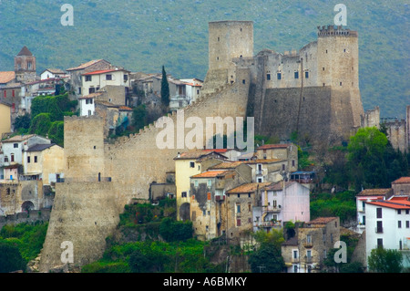 Itri, Italy. Tower and walls of the medieval castle Stock Photo - Alamy